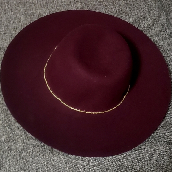 Accessories | Magenta Hat With A Gold Chain | Poshmark